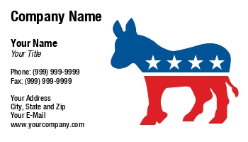 Democrat Business Cards