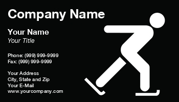 Ice Skating Business Cards