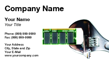 Computer Maintenance Business Cards