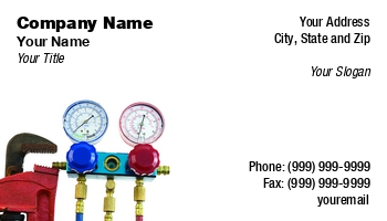 Refrigeration Mechanic Business Cards