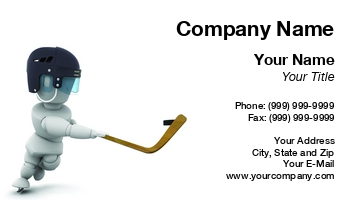 Hockey Business Cards