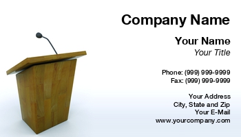 Toastmasters Business Cards