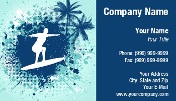 Surfing Business Cards