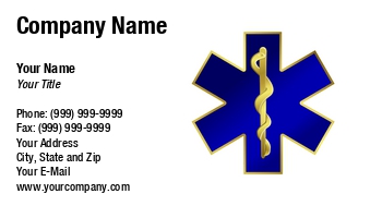 Paramedic Business Cards