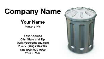 Garbage Hauling Business Cards