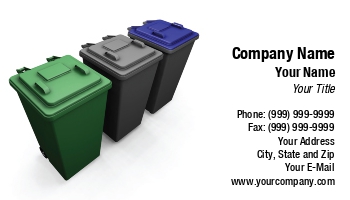 Garbage Hauling Business Cards