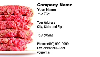 Fast Food Business Cards