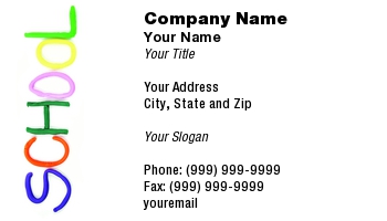 Elementary Business Cards