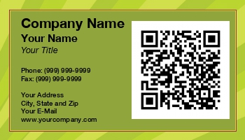 QR Code Business Cards - Phone Numbers