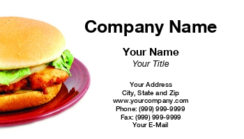 Concessions Business Cards