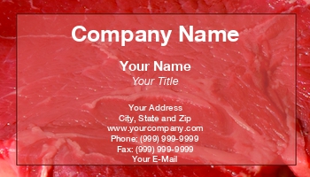 Butcher Business Cards