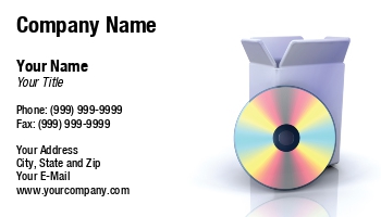 CD ROM Packaging Business Cards