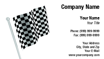 Auto Racing Business Cards