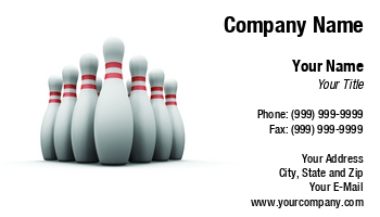 Bowling Business Cards