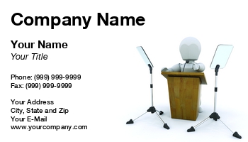 Politician Business Cards