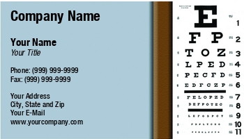 Optometry Business Cards