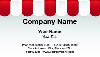 Awnings and Canopies Business Cards