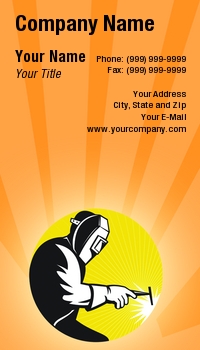 Welder Business Cards