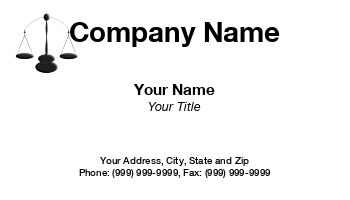 Paralegal Business Cards