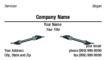 Axles Business Cards