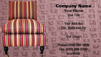 Upholstery Business Cards