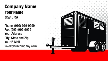 Horse Trailer Business Cards
