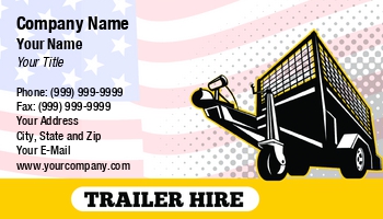 Horse Trailer Business Cards