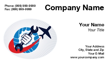 Aircraft and Powerplant Mechanic Business Cards