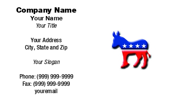 Democrat Business Cards