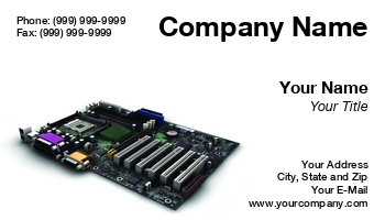 Computer Supplies and Parts Business Cards