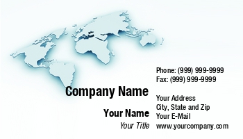 Exporters Business Cards