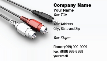 Audio-Visual Business Cards