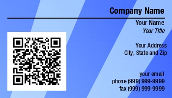 QR Code Business Cards - Phone Numbers