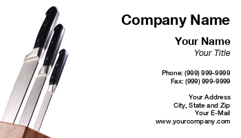 Blade Sharpening Business Cards