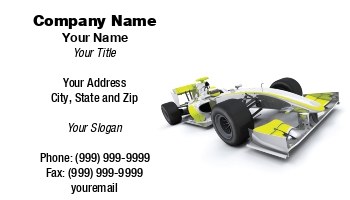Auto Racing Business Cards
