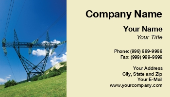 Utilities Business Cards