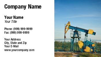 Oil and Gas Business Cards