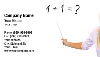 Math Teacher Business Cards