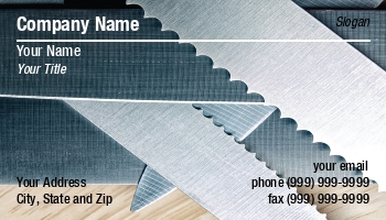 Blade Sharpening Business Cards