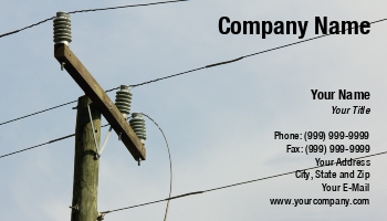 Utilities Business Cards