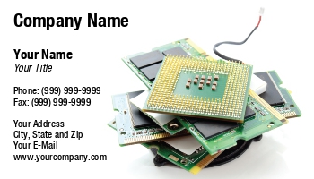 Technician Computer Business Cards
