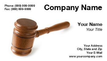 Auctioneer Business Cards