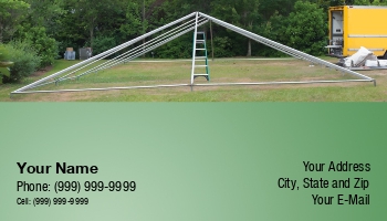 Tent Rentals Business Cards