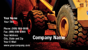 Bulldozer Business Cards