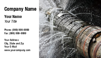 Pipefitter Business Cards