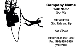 Bungee Jumping Business Cards