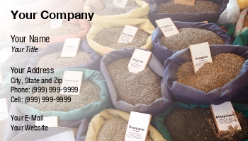Spices Business Cards