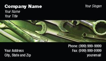 Tire Changer Business Cards