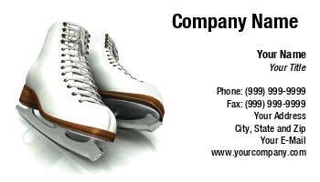 Ice Skating Business Cards