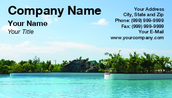 Swimming Business Cards